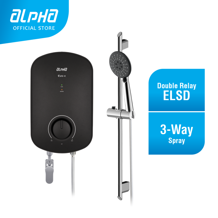 ALPHA - EVO E Shower Instant Water Heater (Non Pump) | Lazada