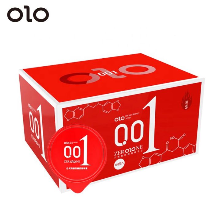 Bao Cao Su OLO 001 ĐỎ SIÊU MỎNG, NHIỀU ɡel, TRUYỀN ẤM NỒNG NHIỆT hộp 10 bao | Lazada.vn
