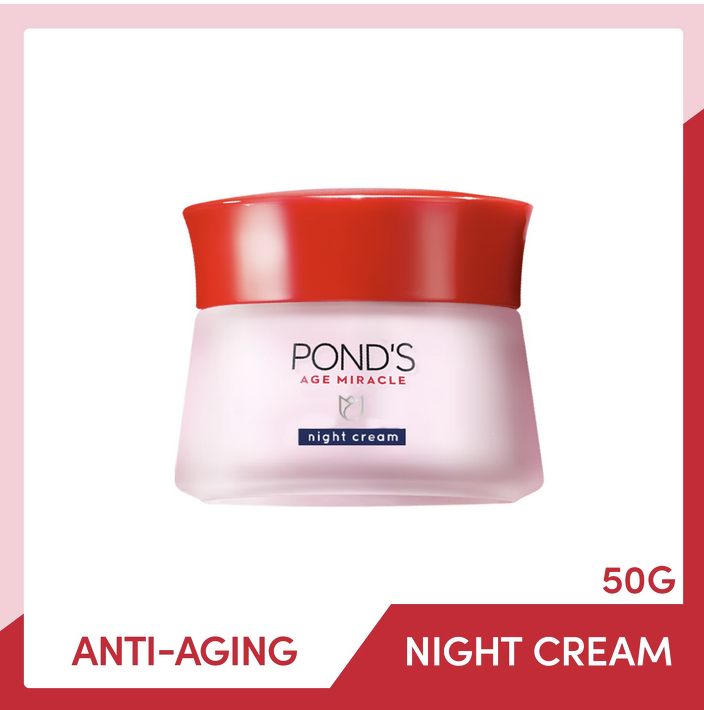 Ponds Age Miracle Anti Aging Skin Brightening Night Cream 50g | Lazada PH