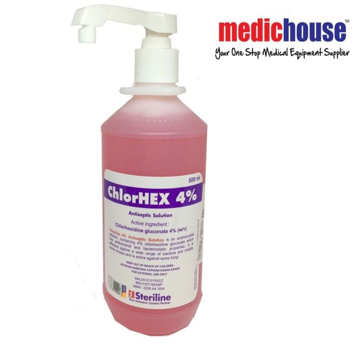 Chlorhexidine Gluconate 4% 500ml antiseptic | Lazada