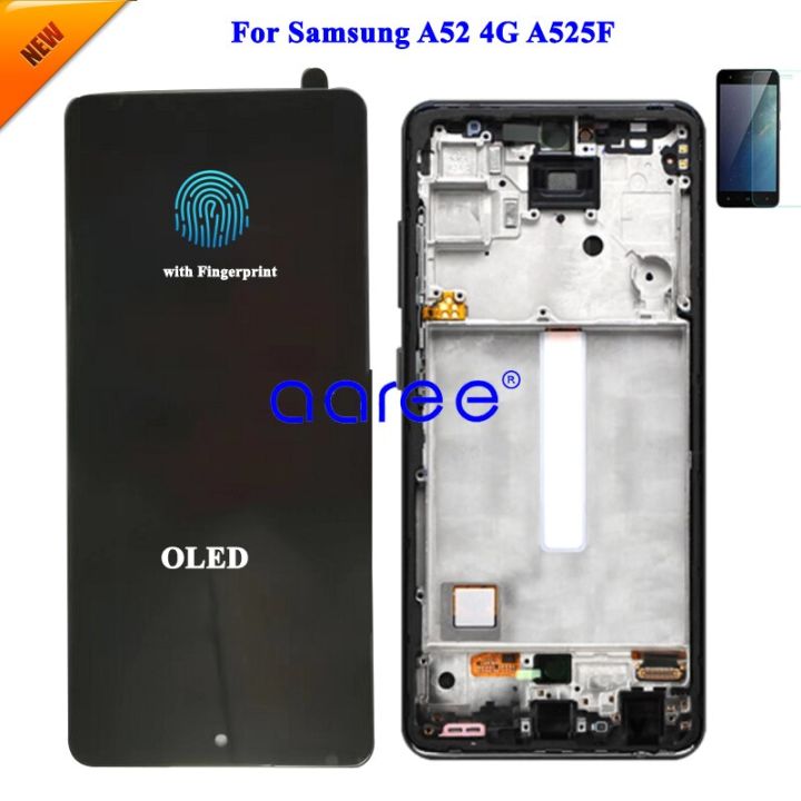 จอ LCD OLED แสดงผลเหมาะสำหรับ Samsung A52จอ LCD A525F Lcd เหมาะสำหรับ Samsung A52 A525F สัมผัส ...