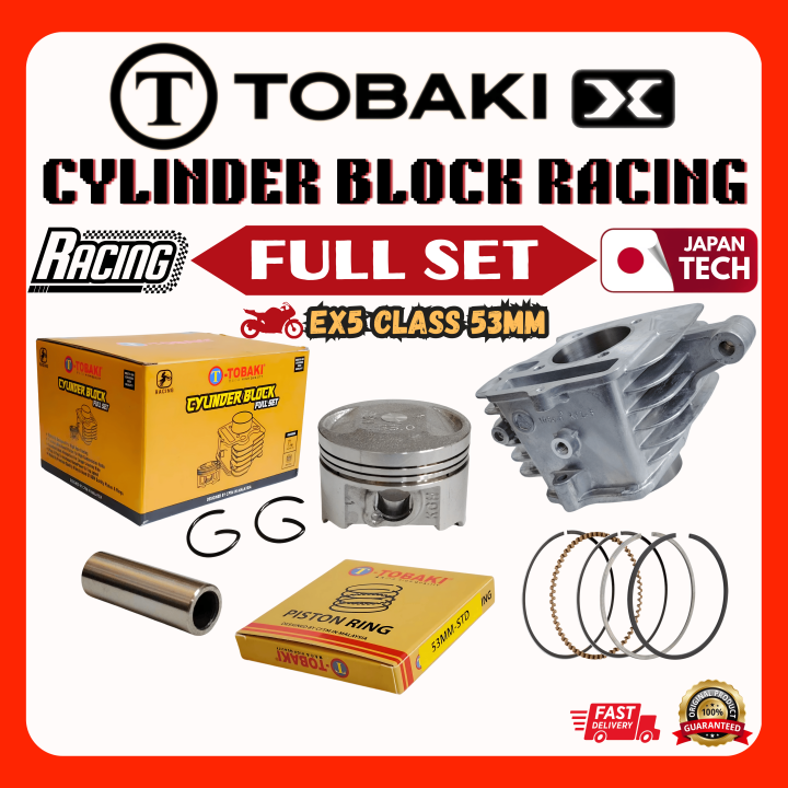 TOBAKI RACING CTLINDER BLOCK RACING FULL SET 100% ORIGINAL EX5 CLASS ...
