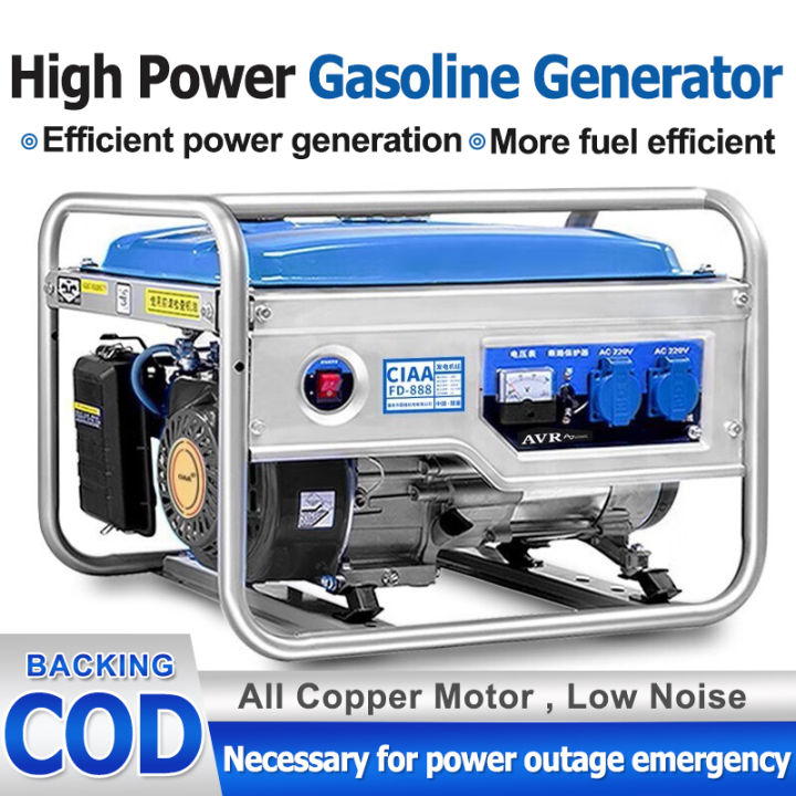 Four Stroke Generator 4000W Gasoline Generator For Home Ultra High ...