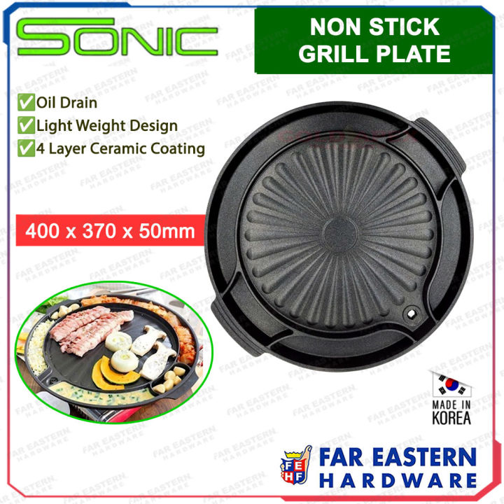 SONIC Non Stick Grill Plate Samgyup Samgyupsal Cooking Pan Made in ...