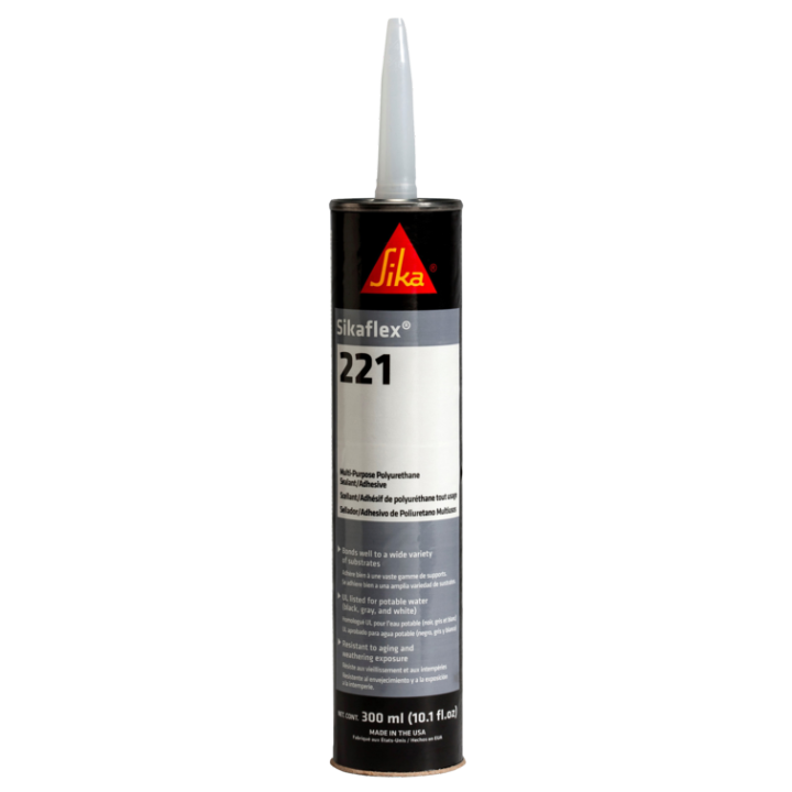 EZIS - Sikaflex 221, White/Grey/Black, 310ml, 12CTG/BOX One-component ...