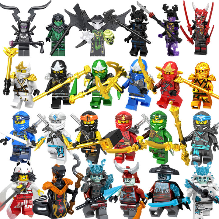 50 loại trẻ em khối xây dựng Minifigures legoing Ninjago búp bê trẻ em ...