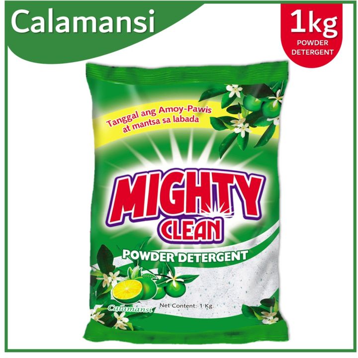 QQQ Mighty Clean Detergent Powder Calamansi - Powder (Green) 1 Kilo ...