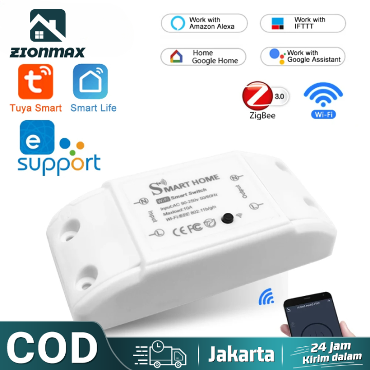 Smart Switch WiFi / Saklar Pintar Wireless / Breaker ON OFF / Otomatis ...