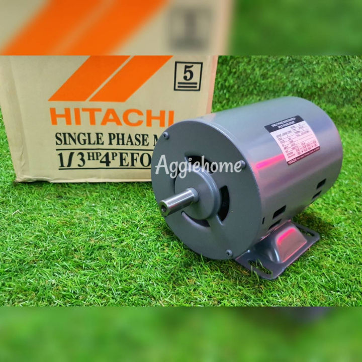 HITACHI มอเตอร์ไฟฟ้า 220V. รุ่น EFOUP-KT 1/3HP 4P (1/3แรงม้า) 0.25kW./ ความเร็วรอบ 1430 รอบ/นาที ...