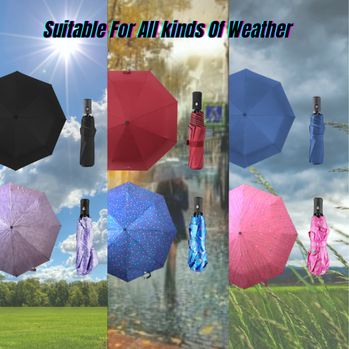 High Quality Foldable Automatic Colored PureRain Open / Close Umbrella ...