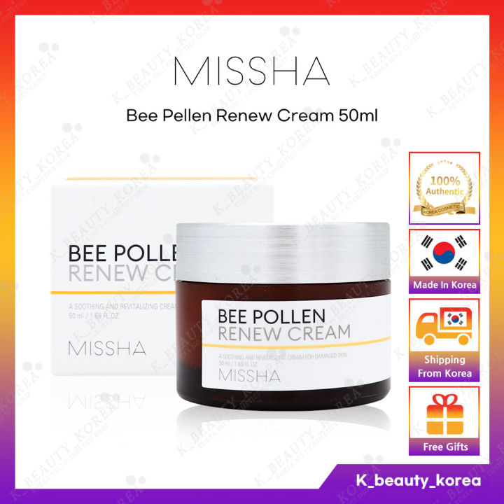 [MISSHA] Bee Pollen Renew Cream 50ml / Skin Care Moisturizer [KOREA ...