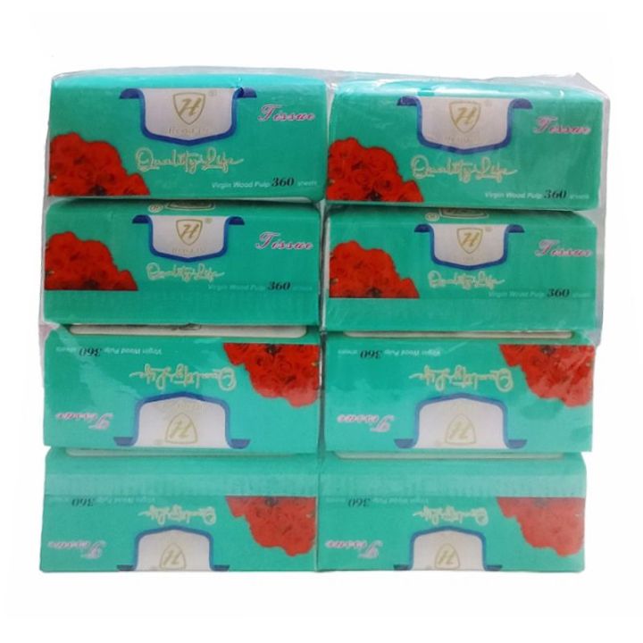 Heng De Facial Tissue Soft Virgin Wood Pulp 360 Pulls 1 BAG | Lazada PH