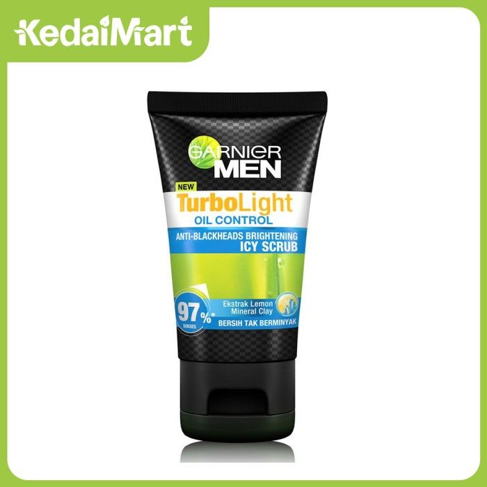 Garnier Men Turbo Light Oil Control Icy Scrub Tub 100 ml | Lazada Indonesia