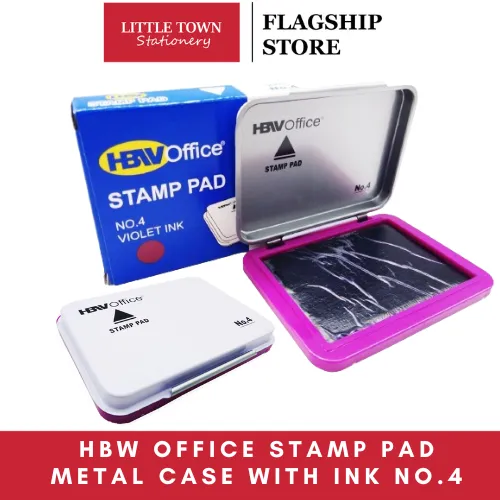 HBW Office Stamp Pad Metal Case with Ink No.4 | Lazada PH