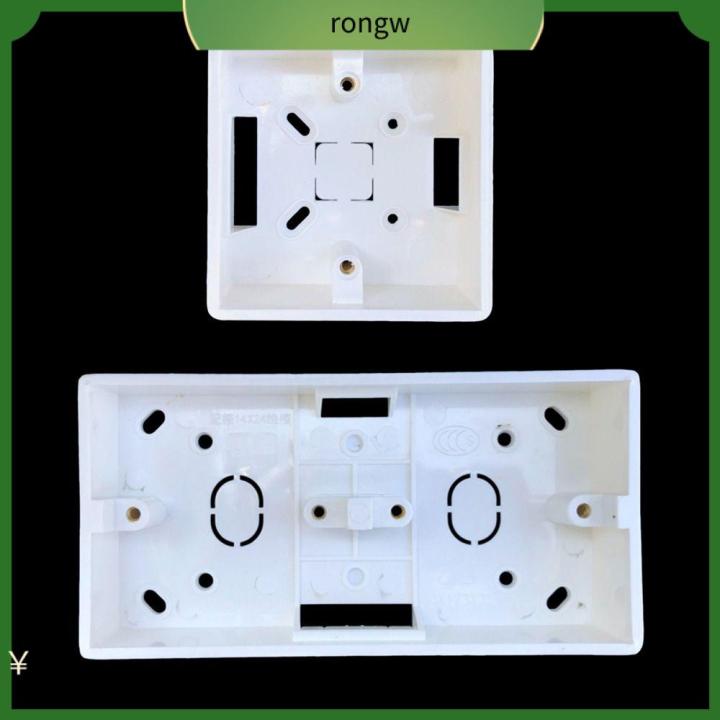 RONGW Standard 86 Type Switch Socket Box Wiring Organizer Plastic PVC ...