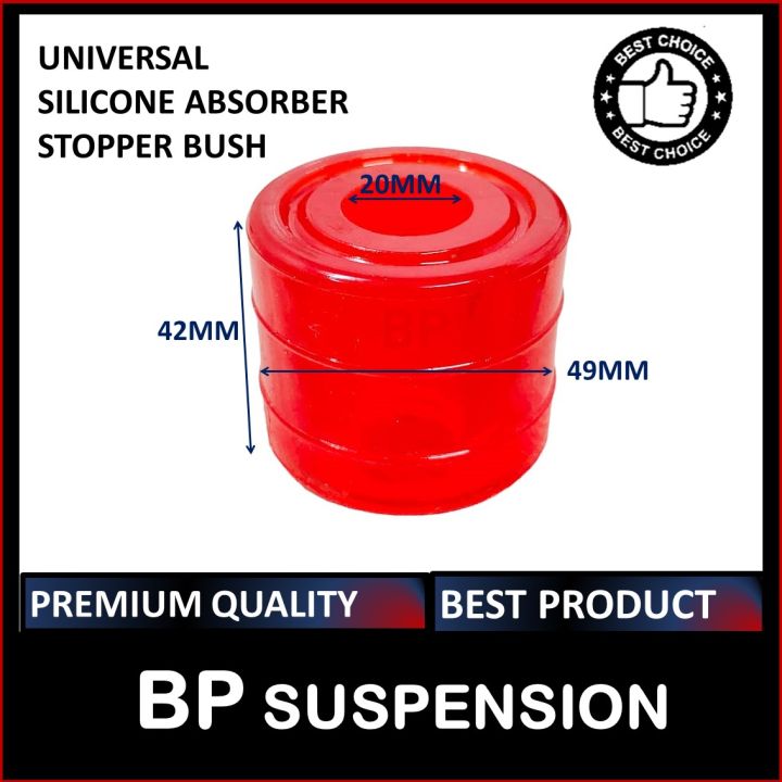SATU PC UNIVERSAL RED SILICONE ABSORBER STOPPER BUSH / 20MM / PROTON ...