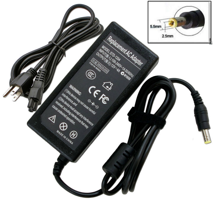 12V 4A AC Adapter Charger For HP 2311X 2311F 2311CM LED LCD Monitor ...