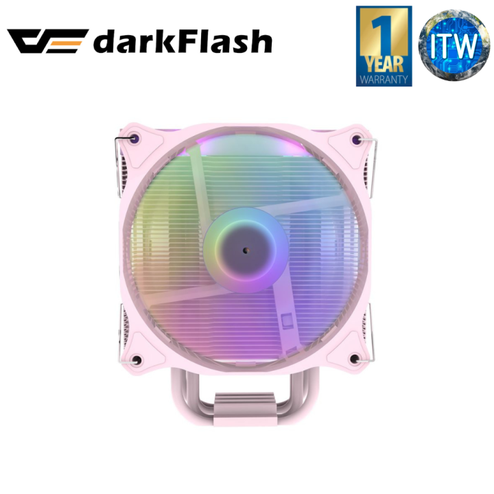 ITW | darkFlash DARKAIR Plus (LT) Pink Dual-Fan Side Flow CPU Cooler | Lazada PH