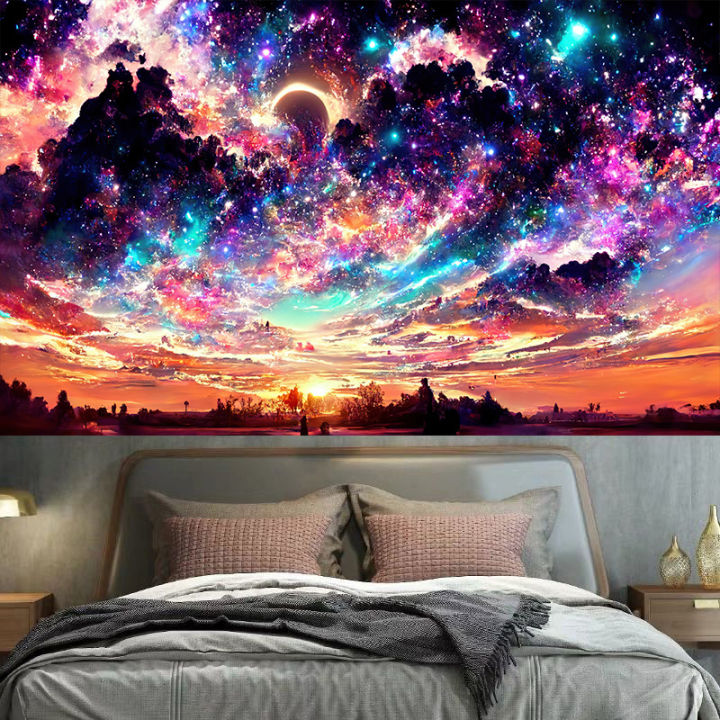 Northern Europe ins Healing Starry Sky Tapestry Hanging Cloth ...