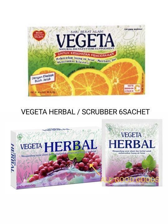 Vegeta Herbal Ungu / Scrubber Jeruk Hi-Fiber Minuman Serat Melancarkan ...