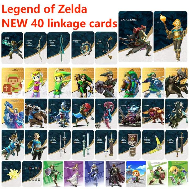 40 Pcs Zelda Tears of the Kingdom Amiibo NFC Tag Mini Cards for NS ...