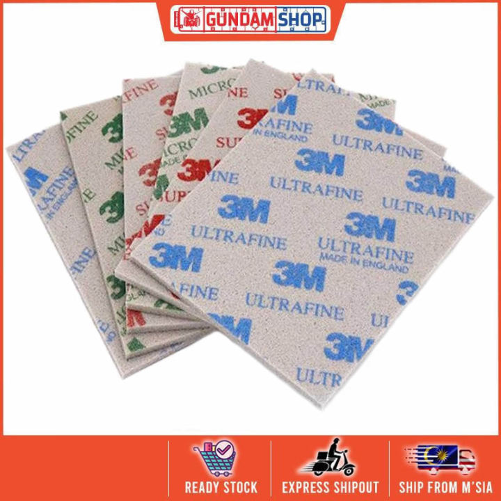 3M Softback Sanding Sponge Medium Fine Super Fine Ultra Fine Micro Fine ...