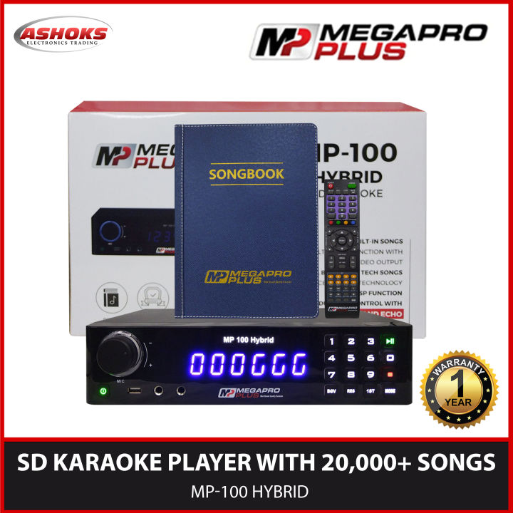 Megapro Plus MP 100 Hybrid SD Karaoke Player / 64GB 20,000 built in Songs / with Mic / Megapro ...