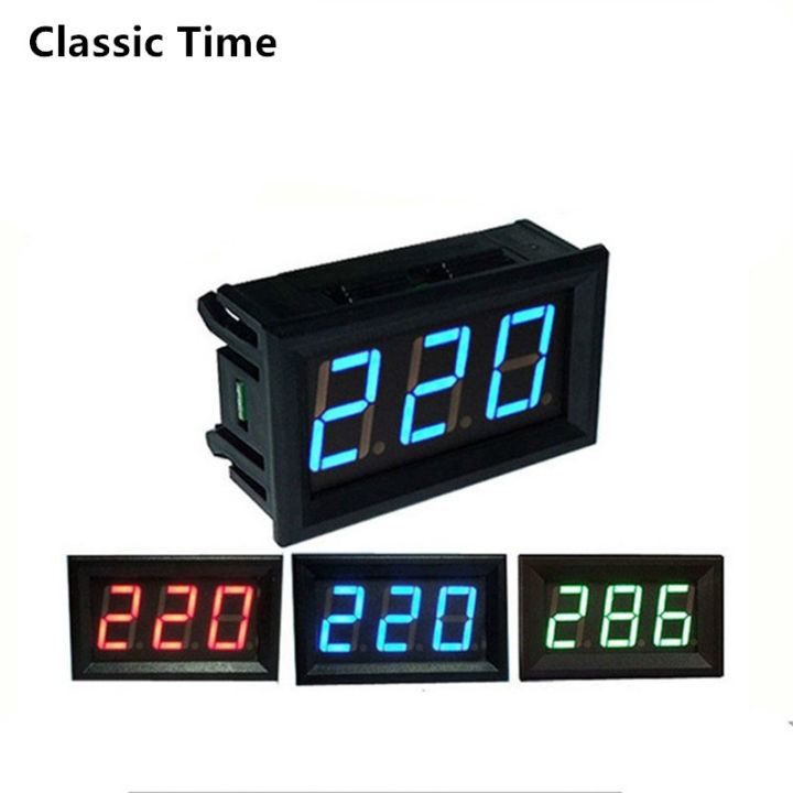 110V-220V-380V Digital Voltmeter AC 70V to 500V 0.56 inch LED Digital ...