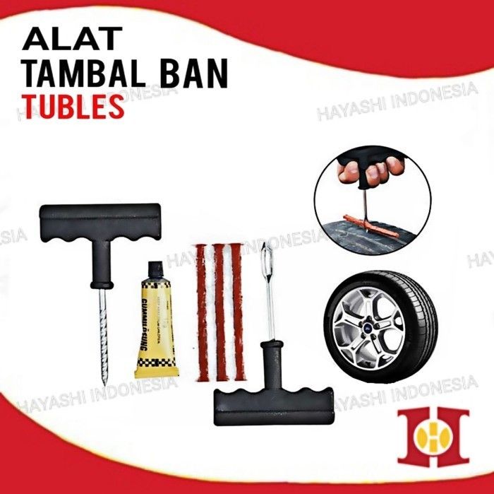 Alat Tambal Ban Tubles Ban Mobil Ban Motor Anti Ban Bocor | Lazada ...