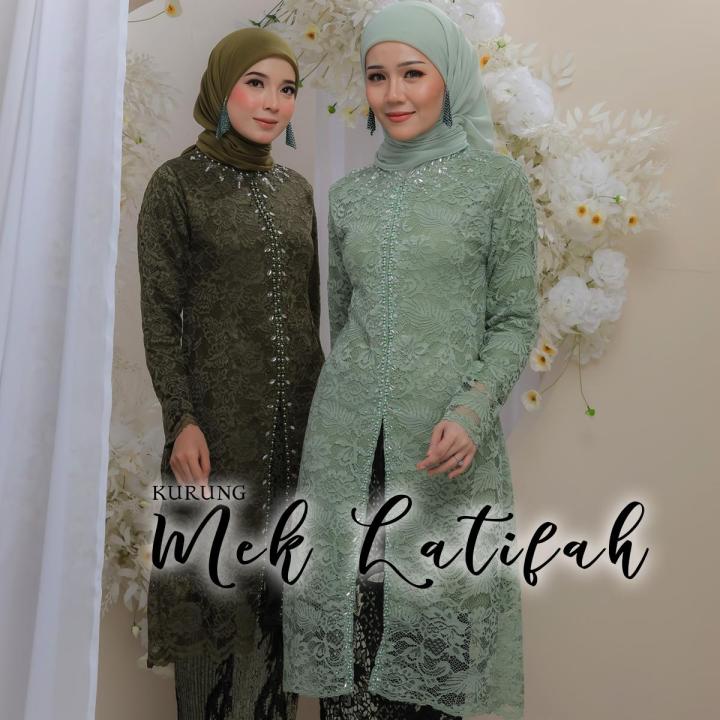 TUNIKMY BAJU KURUNG RAYA VIRAL 2024 MEK LATIFAH EXCLUSIVE LACE LABUCI ...