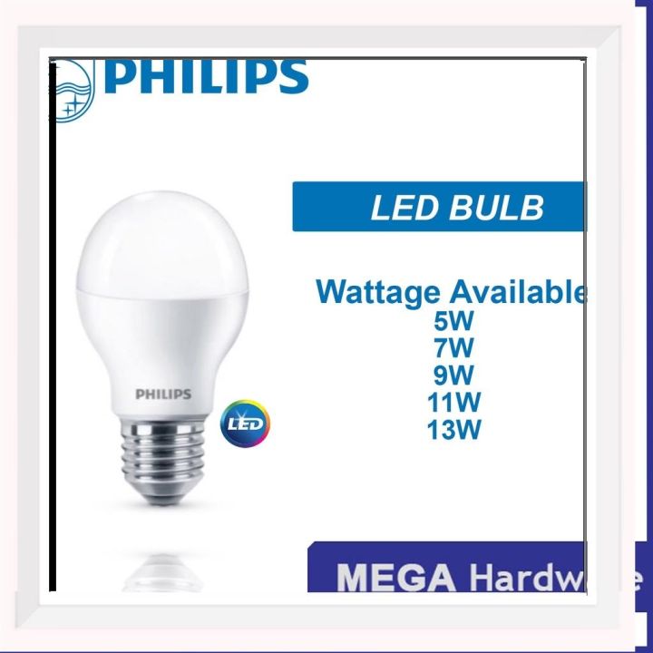 Philips Essential / Ecolum LED Light Bulb Cool Daylight 5W 7W 9W 11W 13W 15W 19 Watts | Lazada PH