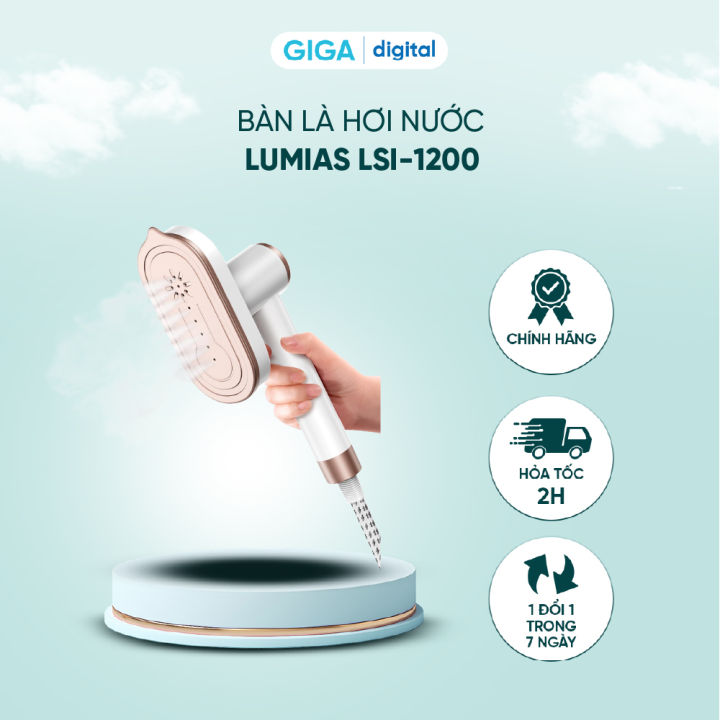 Bàn là hơi nước Lumias dung tích 1200ml LSI-1200 - Công suất 1700W, Đầu ...