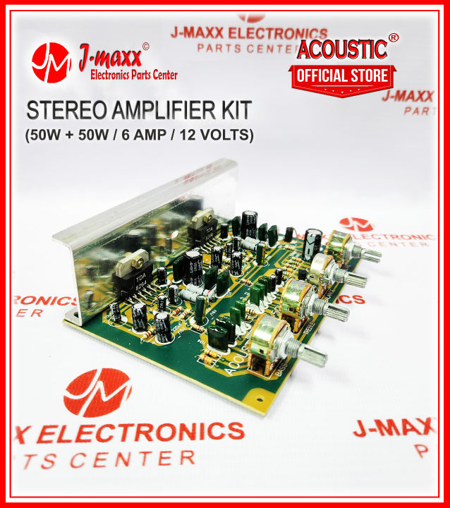 ACOUSTIC AMPLIFIER KIT 50W + 50W STEREO (12V, 6AMP) | Lazada PH