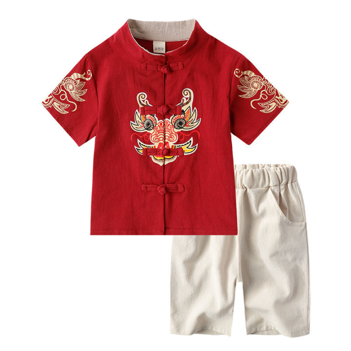 Traditional Chinese Children Clothing for Boys Hanfu Kids Tang Suit ...