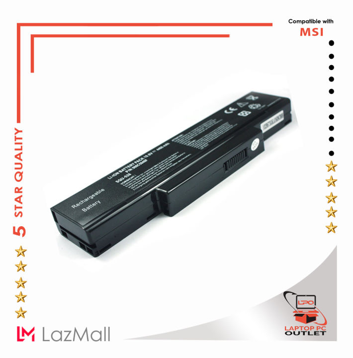 LPO Brand Laptop Battery MSI CR400 CR420 SQU-528 M740BAT-3 SQU528, SQU ...