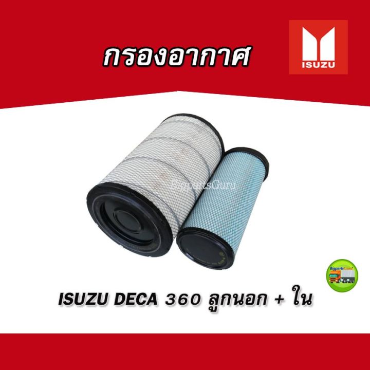 คุ้มสุดๆ กรองอากาศ ISUZU DECA 360 ลูกใน+ลูกนอก ราคาถูก ช่องแอร์รถยนต์ ...