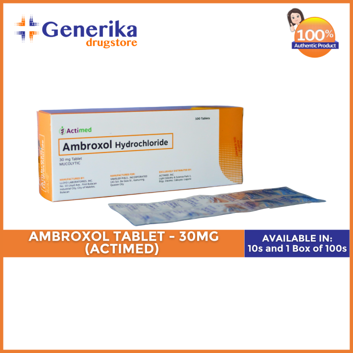 AMBROXOL TABLET - 30MG (ACTIMED) | Lazada PH