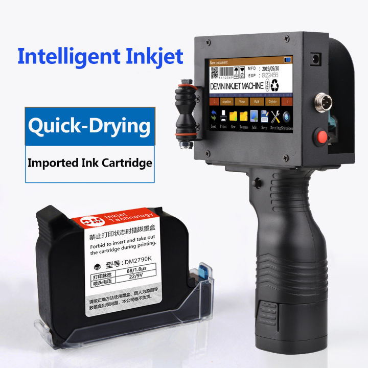 (Free Ink cartridge)Handheld Printer Portable Inkjet Printer High ...