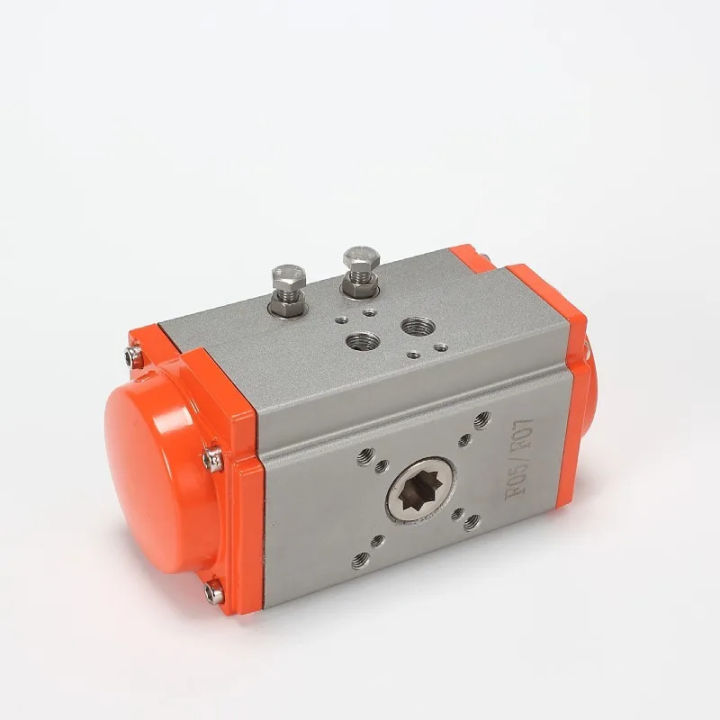 AT52 90 ° Angular Stroke Piston Rack Type Spring Return Single Action ...