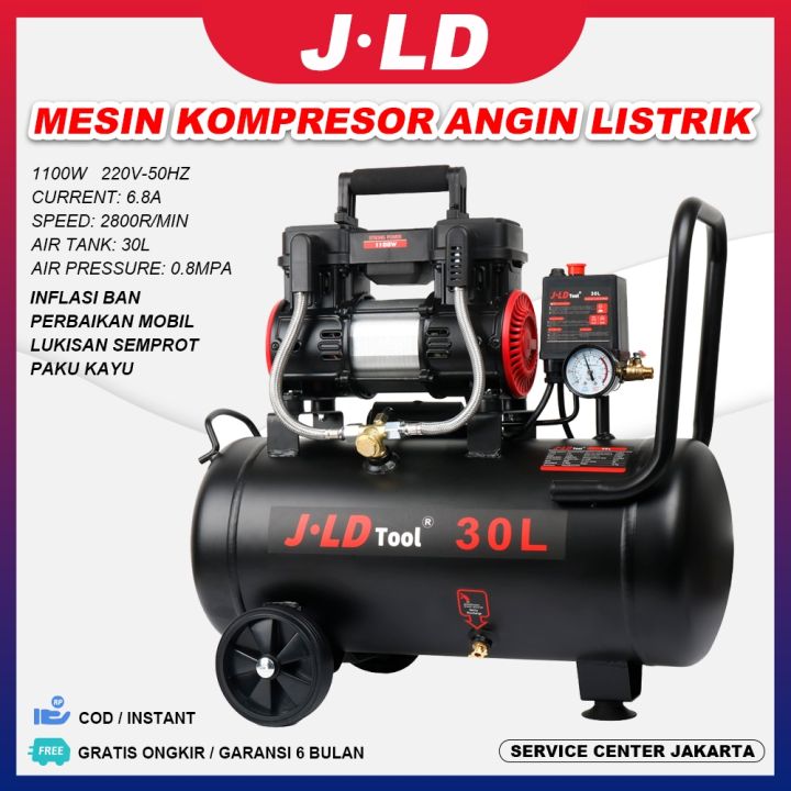 THE GROCER JLD Mesin Kompresor Angin Listrik 0.8HP Kompresor listrik ...
