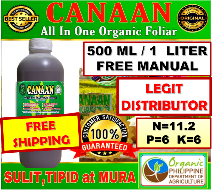 CANAAN NANO FOLIAR ALL IN ONE ORGANIC FERTILIZER - 1 LITER AND 500ML ...