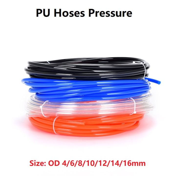 4mm 6mm 8mm 10mm Air Hose Pneumatic Tube Pipe PU Hoses For Compressor ...