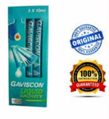 GAVISCON PEPPERMINT LIQUID SACHET 10ml x 5's ** Exp-09/26 | Lazada
