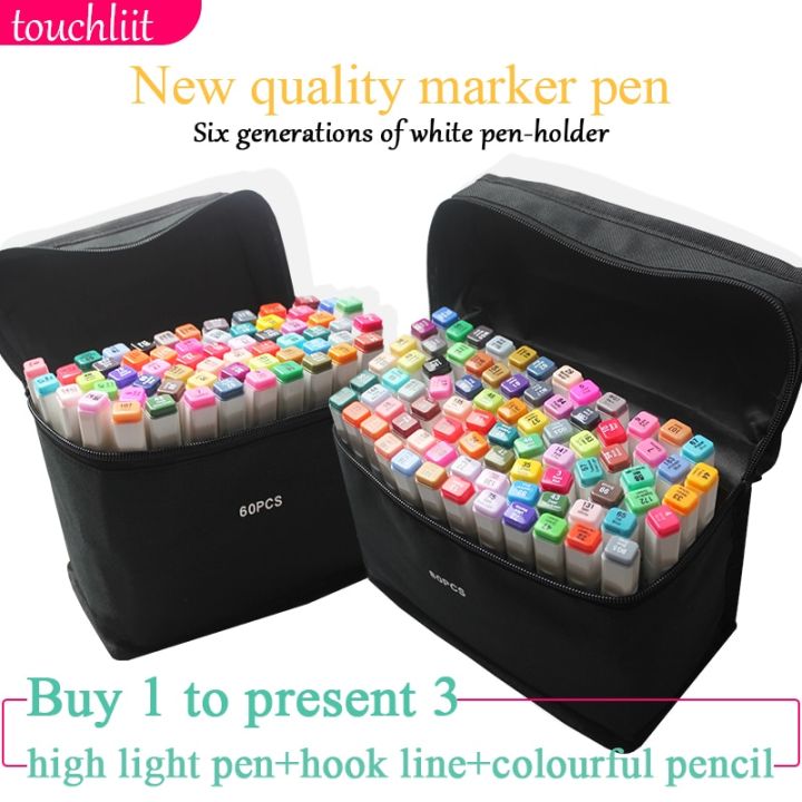 Touchliit 30/40/60/80 Colors Alcohol Based Ink Art Sketch Manga Twin ...