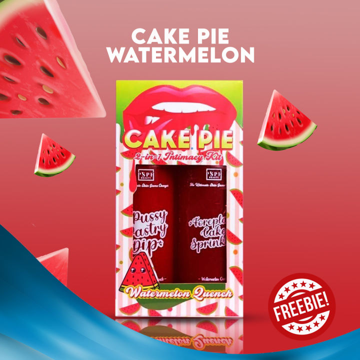 PSPH (WITH FREEBIES) Cake Pie WATERMELON 2 in 1 Intimacy Kit Fem wash ...