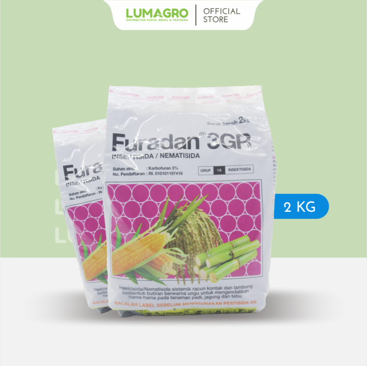 Insektisida Furadan 3GR 2kg 1kg Karbofuran Pengendali Hama Cacing ...