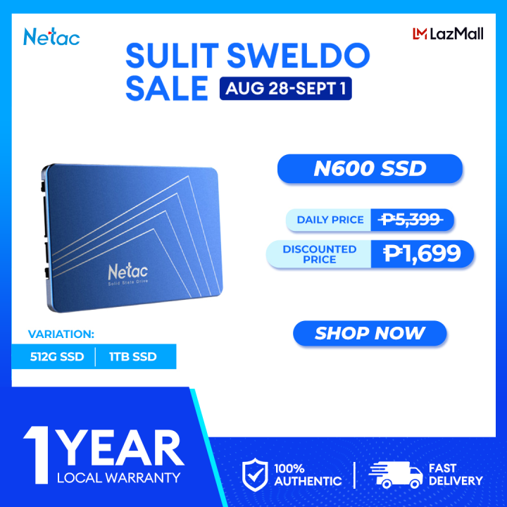 Netac N600S SATA III SSD | Lazada PH