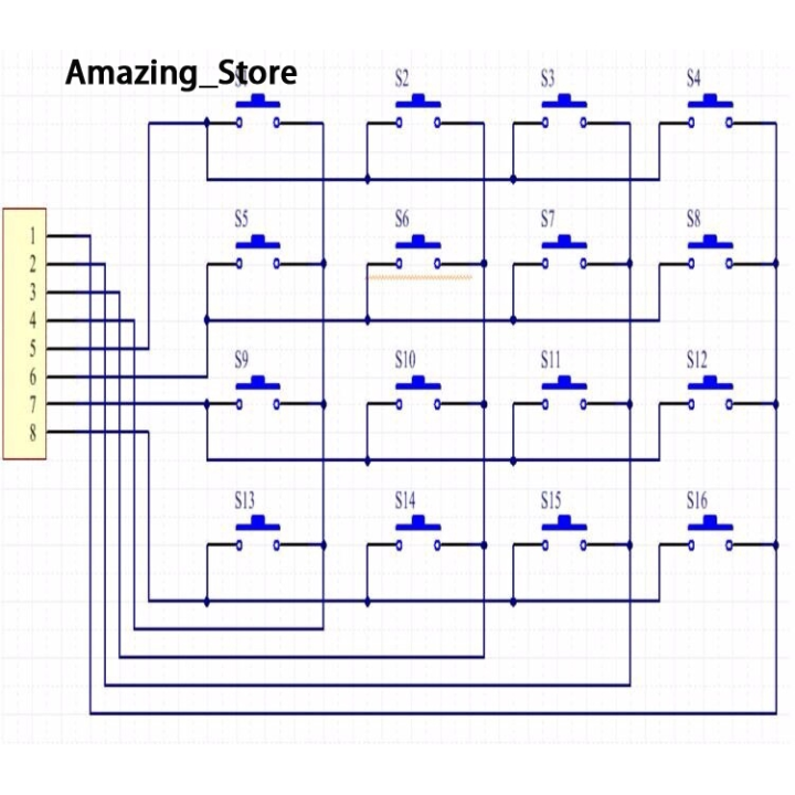 Breadboard MCU 16 Matrix 44 4X4 8หญ้าสำหรับ Arduino | Lazada.co.th