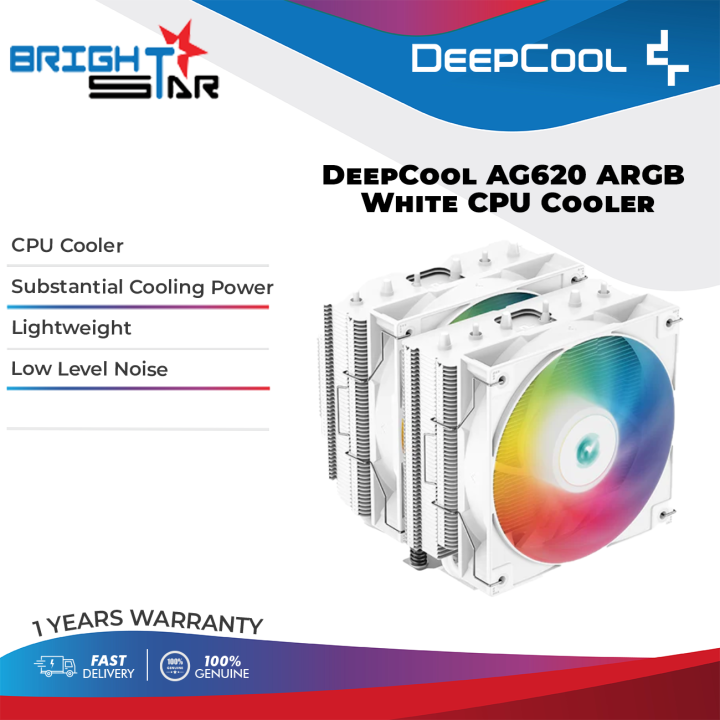 DEEPCOOL AG620 ARGB CPU Cooler White | Lazada