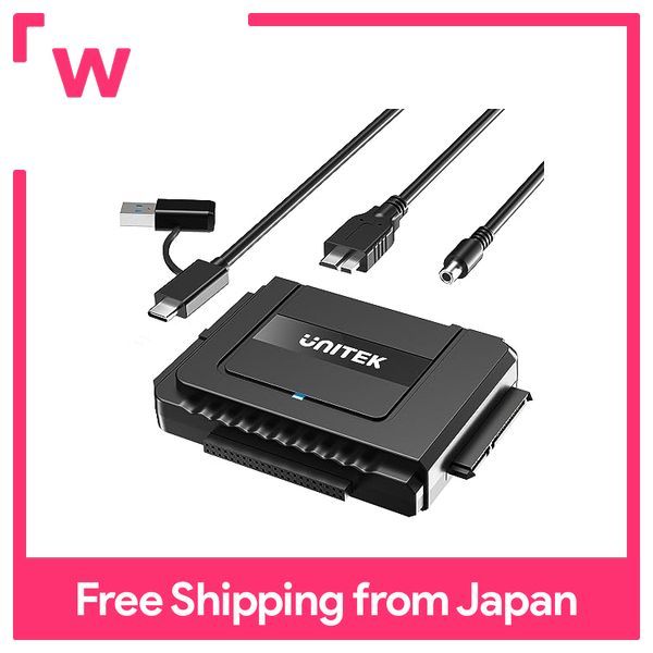Unitek USB-A+C IDE SATA Both USB3.0 Drive Replacement Adapter Compatible with 2.5/3.5 HDD SSD ...
